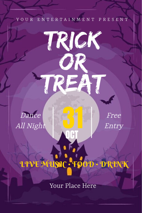 Trick or treat Template | PosterMyWall