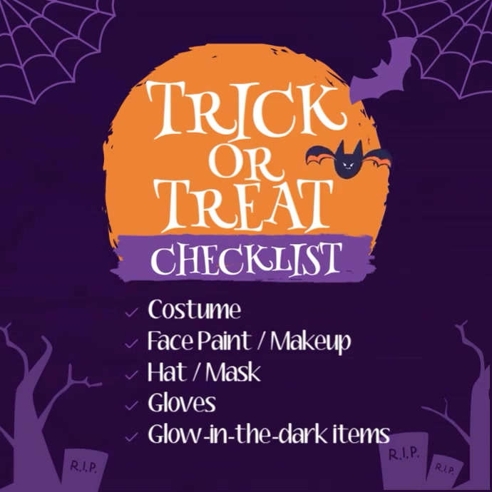 Trick or Treat Essentials Template | PosterMyWall