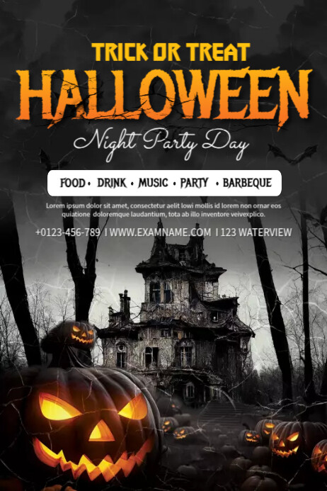 Copy of Trick or Treat Halloween ads | PosterMyWall