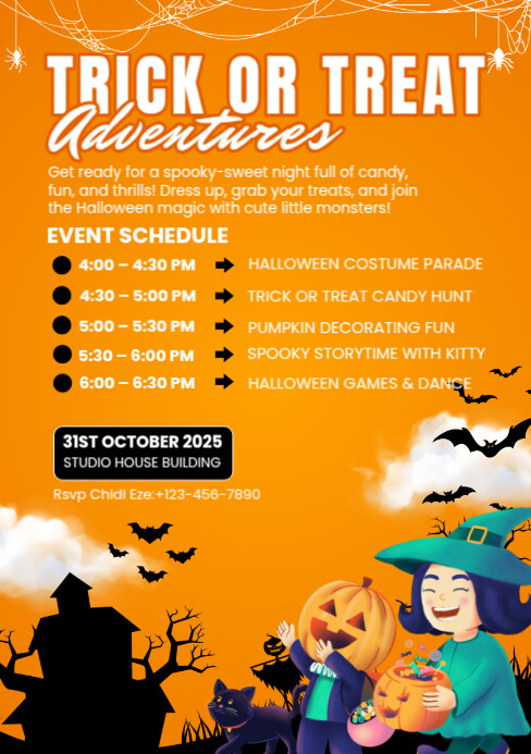 trick or treat halloween Template | PosterMyWall