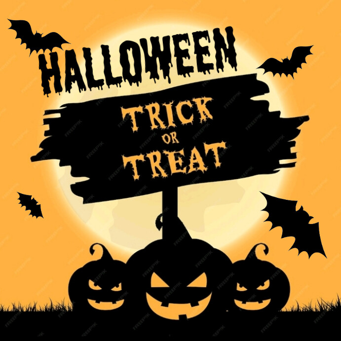 Trick or treat Instagram post Template | PosterMyWall