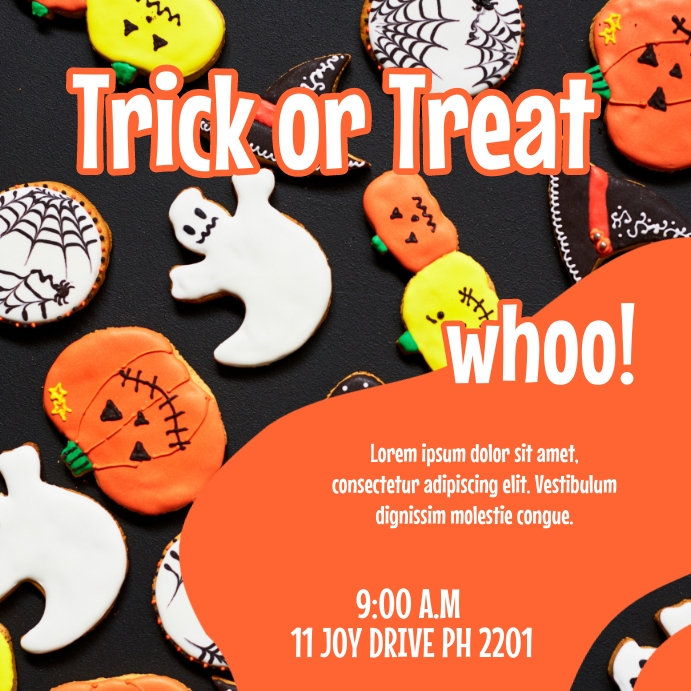 Trick or Treat Instagram Post Template | PosterMyWall