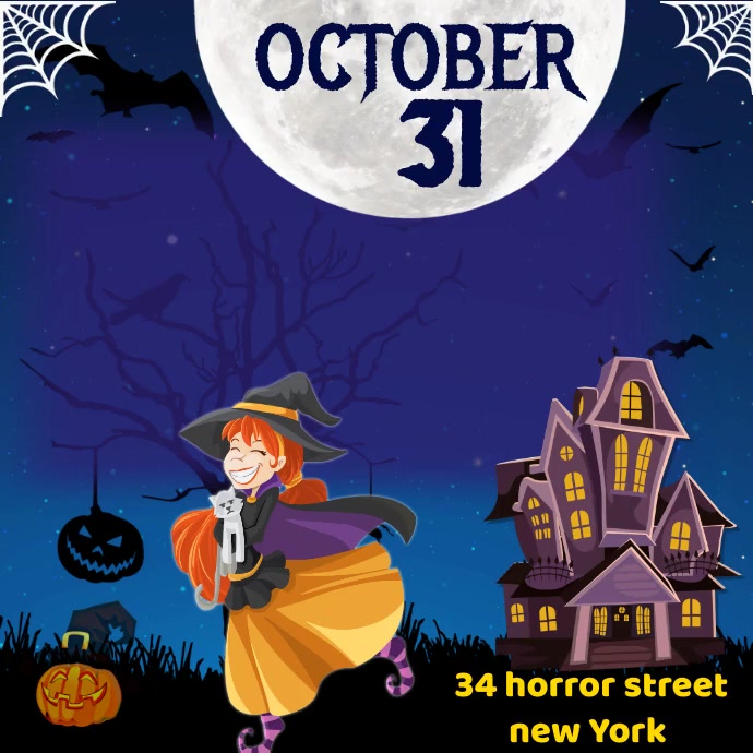 Trick or Treat invitation Template | PosterMyWall