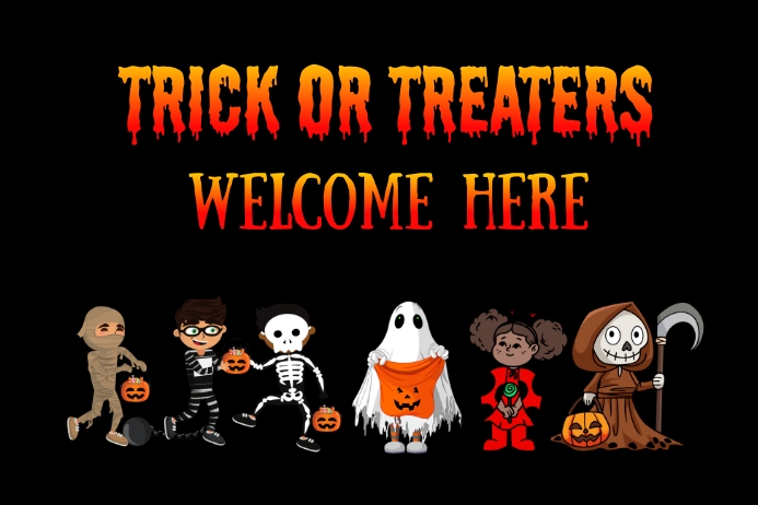 Copy of Trick or treaters Poster | PosterMyWall