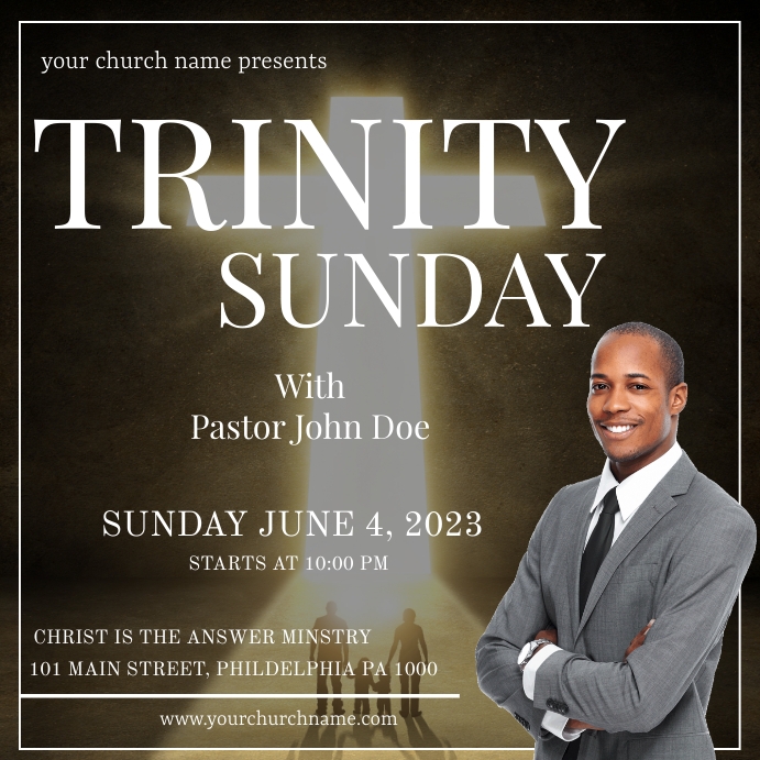 Plantilla de trinity sunday flyer | PosterMyWall
