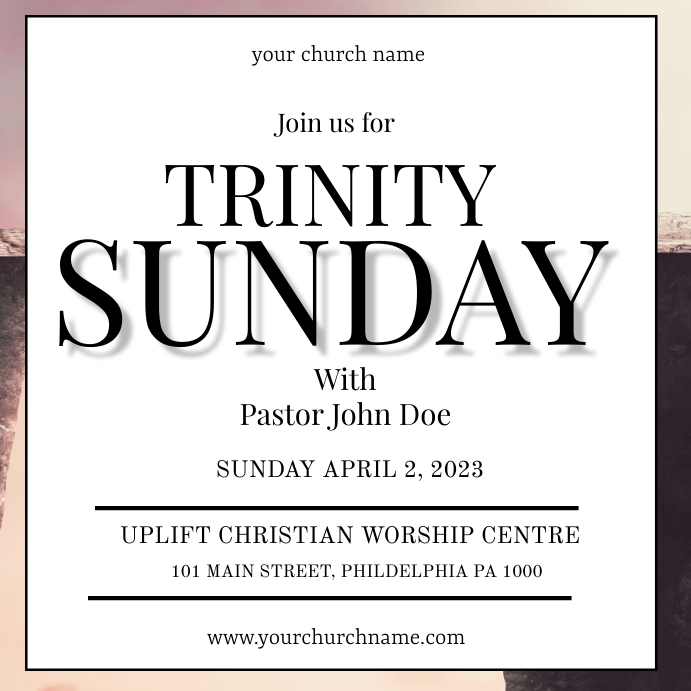 trinity sunday flyer Template | PosterMyWall