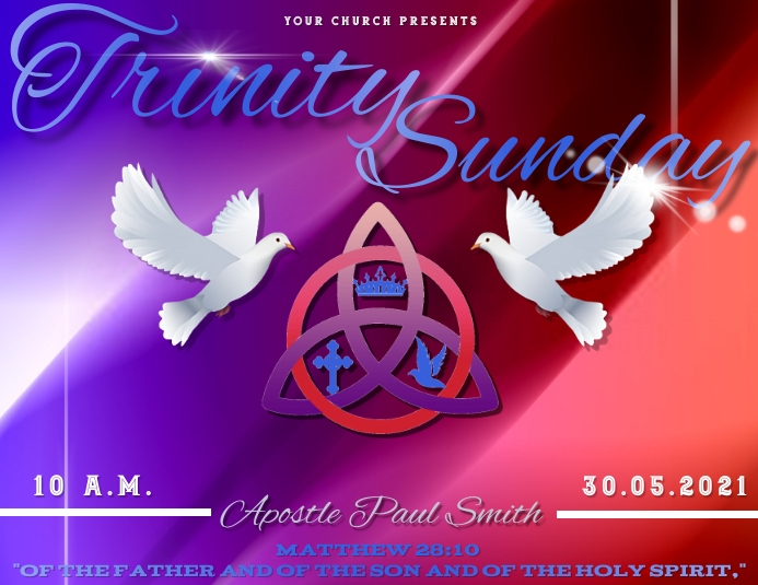 Trinity Sunday Flyers Template | PosterMyWall