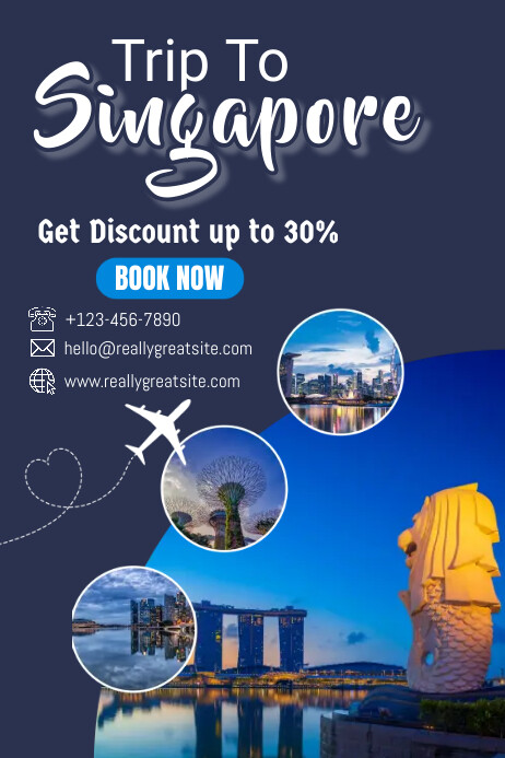 Trip to Singapore Template | PosterMyWall