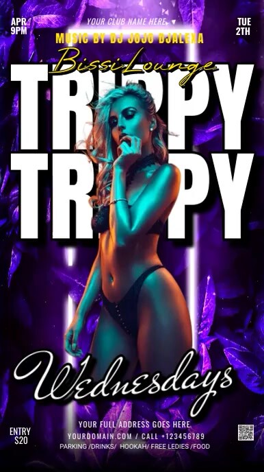 Plantilla de TRIPPY BISSI WEDNESDAYS | PosterMyWall