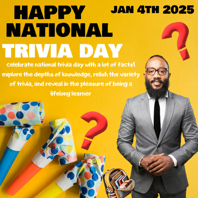 Trivia's day celebration designs template | PosterMyWall