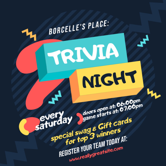 Modèle Trivia Facts | PosterMyWall