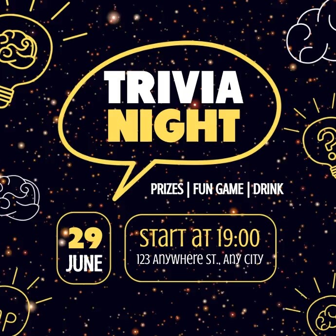 Trivia Night Ads Template | PosterMyWall