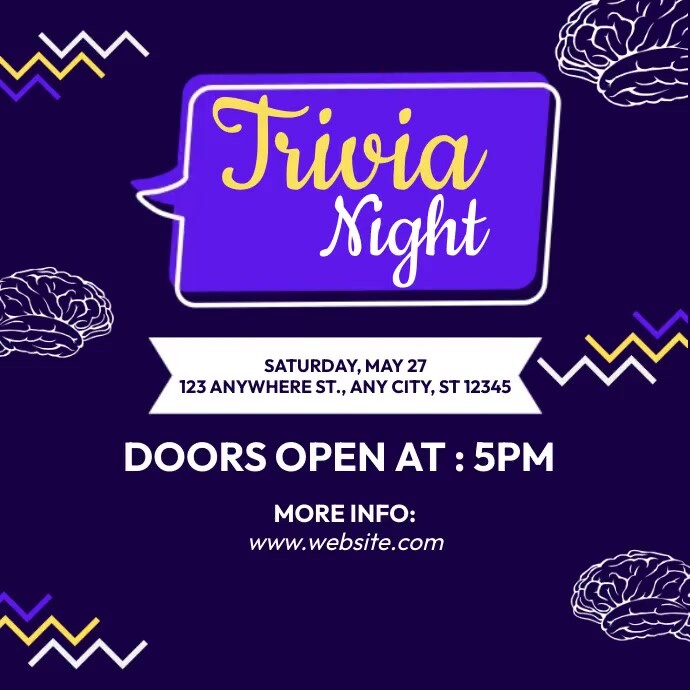 Trivia Night Ads Template | PosterMyWall