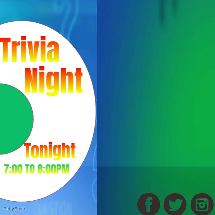 Plantilla de trivia Night | PosterMyWall