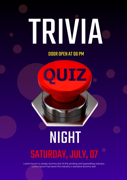 TRIVIA NIGHT Template | PosterMyWall