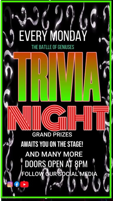 Plantilla de TRIVIA NIGHT | PosterMyWall