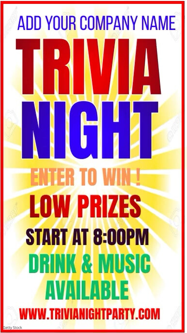 trivia Night Template | PosterMyWall