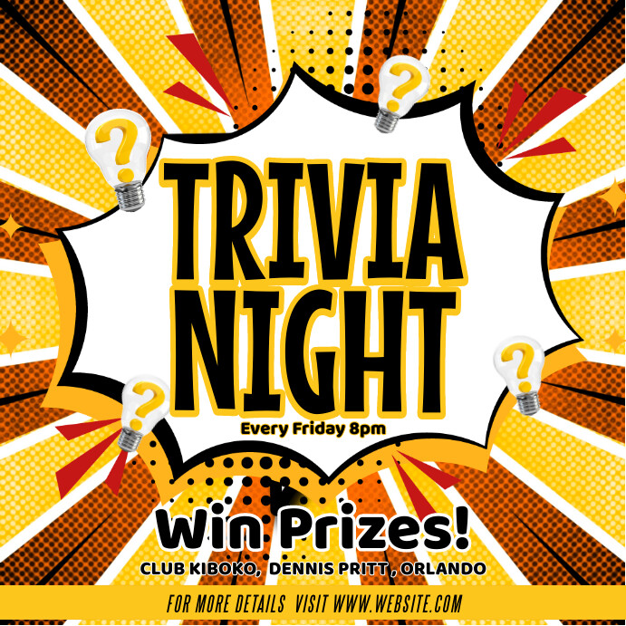 TRIVIA NIGHT Template | PosterMyWall