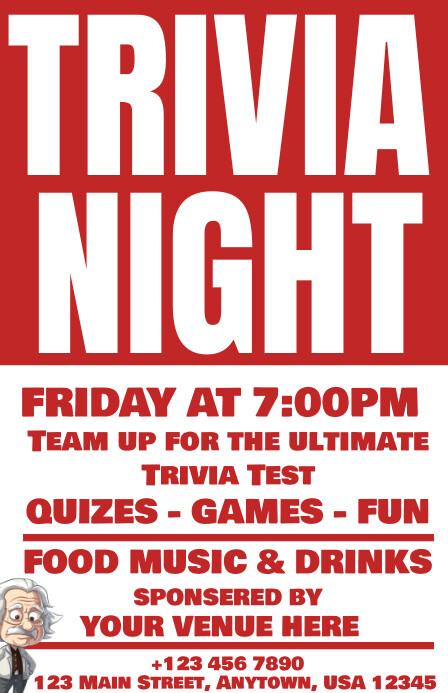 trivia night Template | PosterMyWall