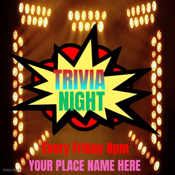 Plantilla de TRIVIA Night | PosterMyWall