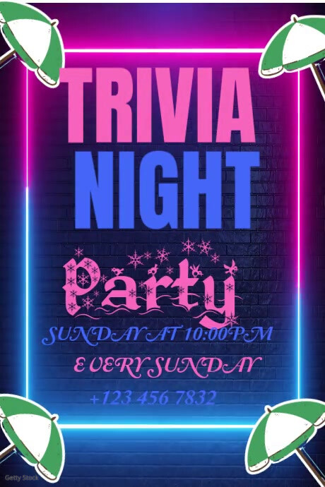trivia Night Template | PosterMyWall