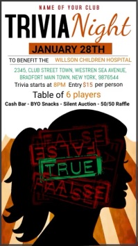 Trivia Night Post Template | PosterMyWall