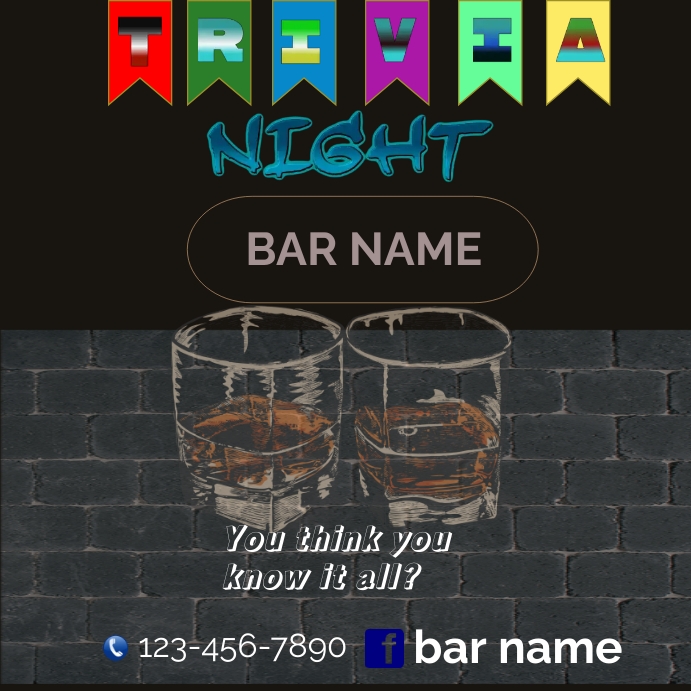 trivia night flyer template | PosterMyWall