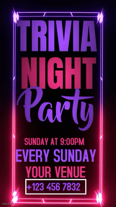 Trivia night new brand template 2025 | PosterMyWall