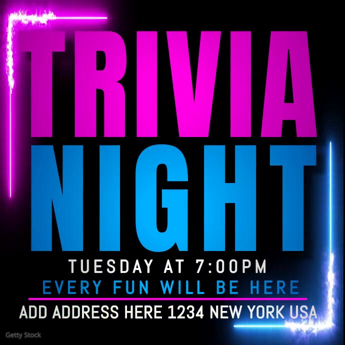 trivia night video Instagram post Template | PosterMyWall