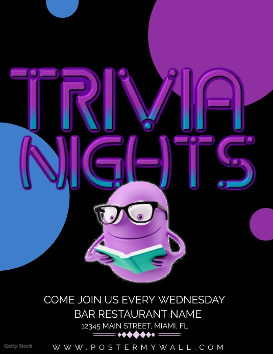 Trivia Nights Flyer Templates | PosterMyWall