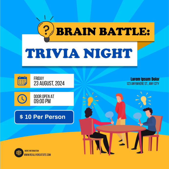 Trivia Template | PosterMyWall