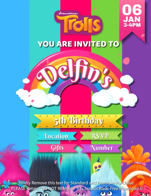 Trolls Template | PosterMyWall