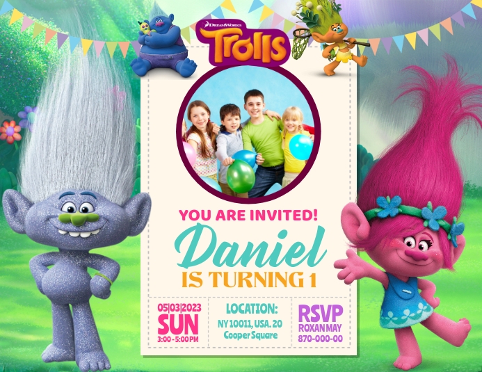 Trolls Template | PosterMyWall