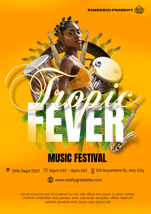 Copy of Tropic Fever | PosterMyWall