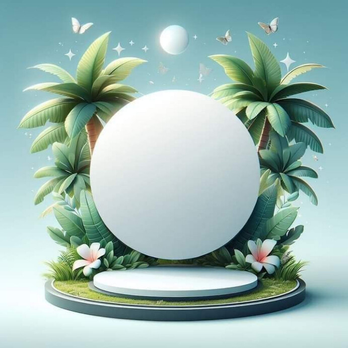 Tropical paradise frame template | PosterMyWall