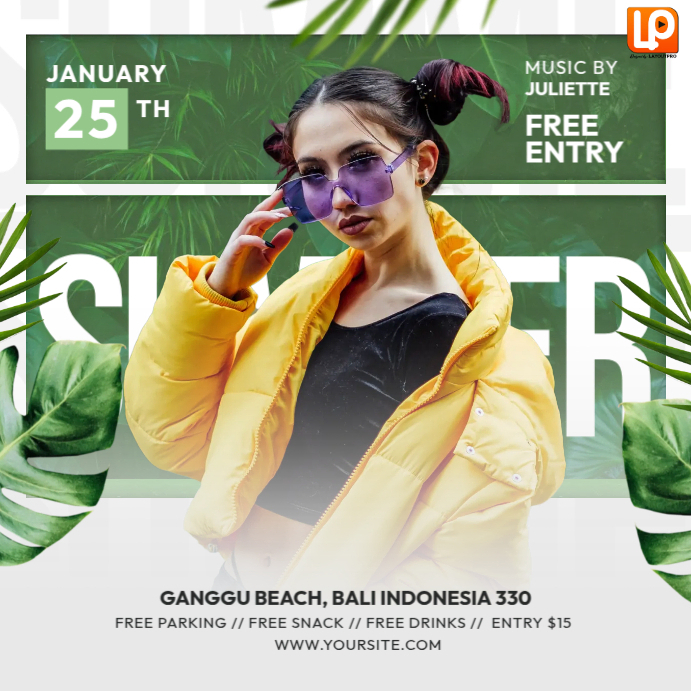 Copy of Tropical Party Ads | PosterMyWall