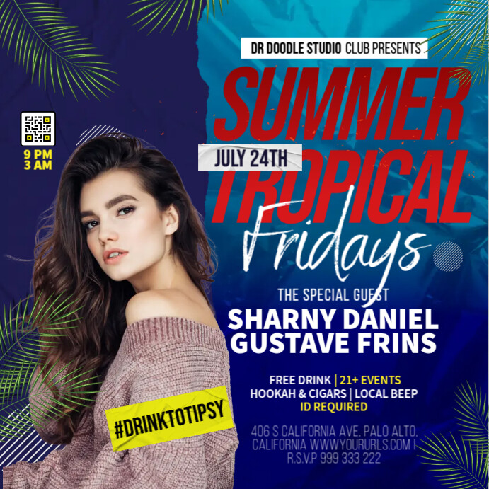Tropical Party Template | PosterMyWall