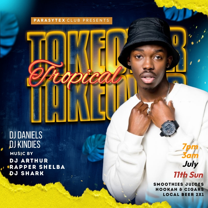 Tropical Session Day Party Template | PosterMyWall