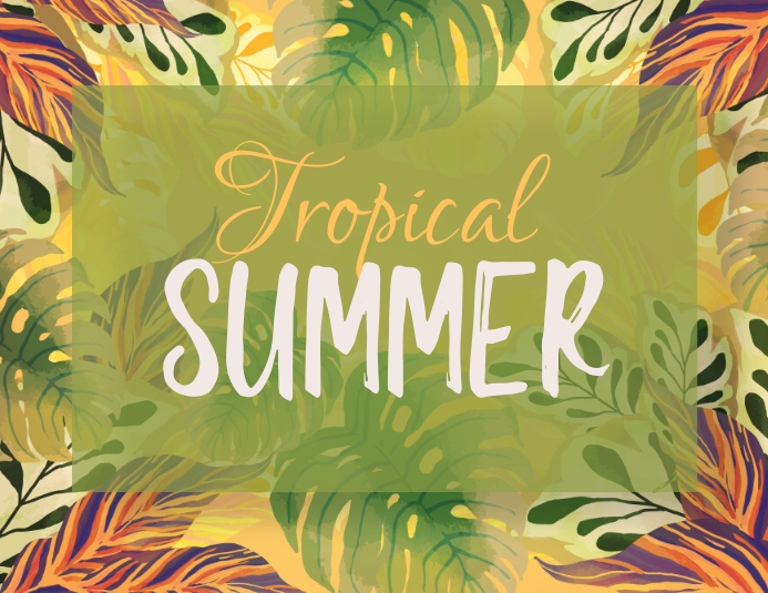 Copy of tropical summer | PosterMyWall