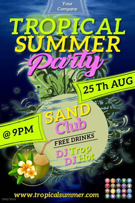 tropical1 Template | PosterMyWall