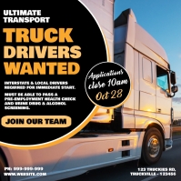 truck drivers hiring instagram post template | PosterMyWall