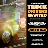 truck driver hiring Template | PosterMyWall