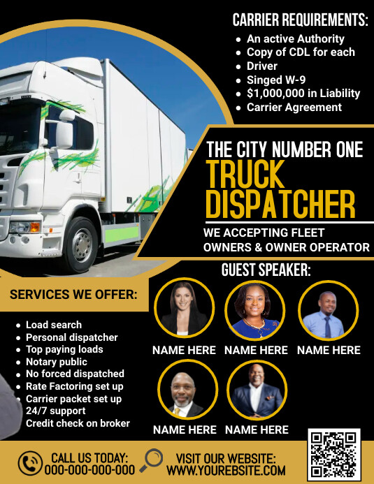 TRUCKING BUSINESS CONFERENCE Template | PosterMyWall