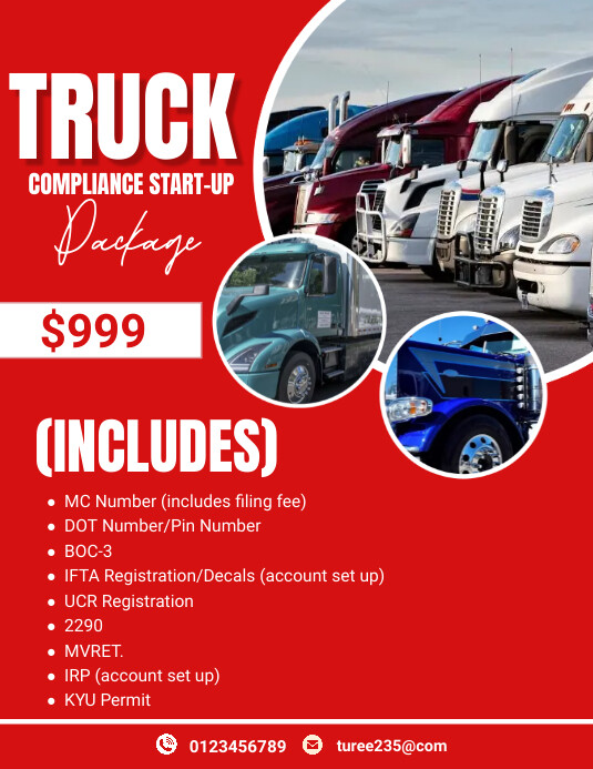 Trucking compliance start up flyer Template | PosterMyWall
