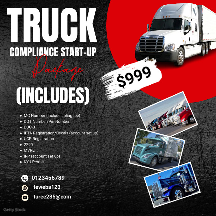 Trucking compliance start up flyer Template | PosterMyWall