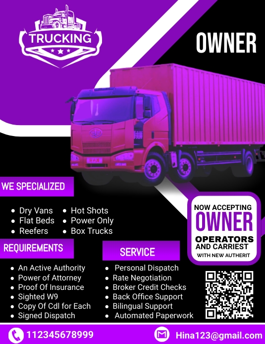 trucking dispatch services flyer Template | PosterMyWall
