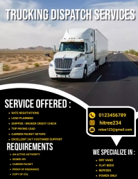 Trucking dispatch services flyer Template | PosterMyWall