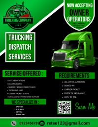 Trucking dispatch services flyer Template | PosterMyWall