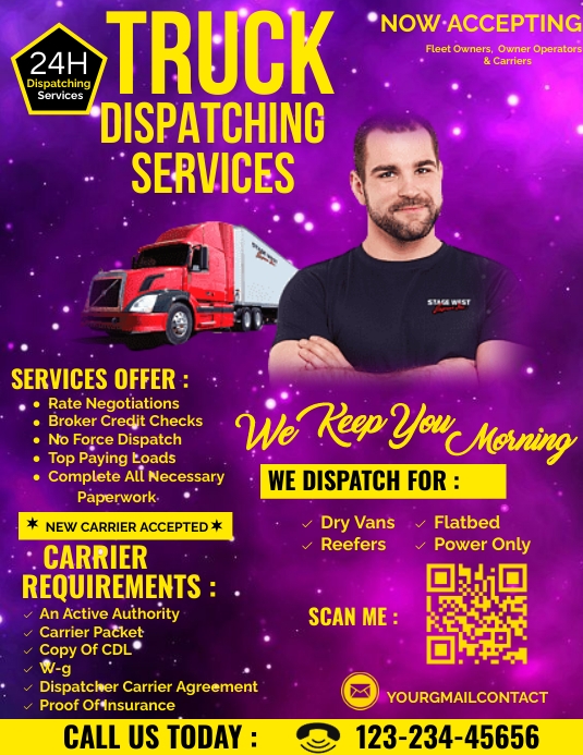 Copy of trucking flyer,freight broker flyer,Logistics | PosterMyWall