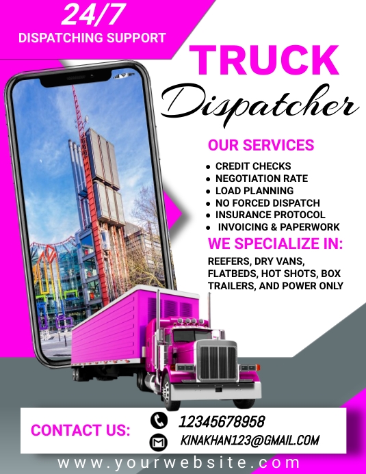 Trucking flyer,Logistics flyer,dispatch freig Template | PosterMyWall